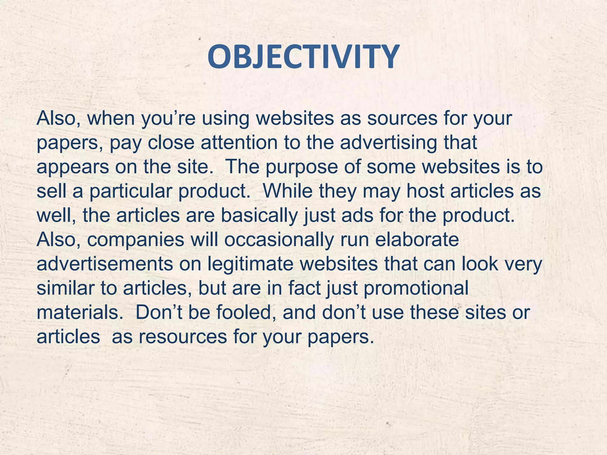 Evaluating Information Sources | PPTX