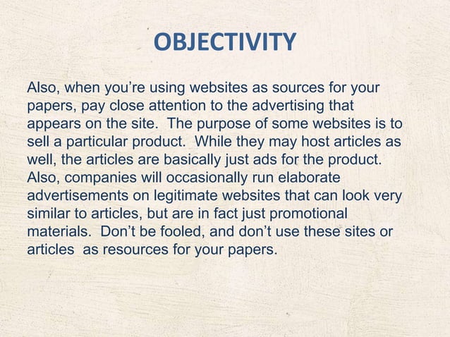 Evaluating Information Sources | PPTX