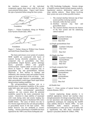 Evaluating Interface Properties of Geomembrane and Compacted Clay ...