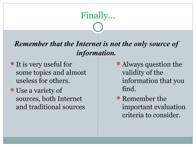 Evaluating internet resources by jaya singh | PPT | Internet for ...