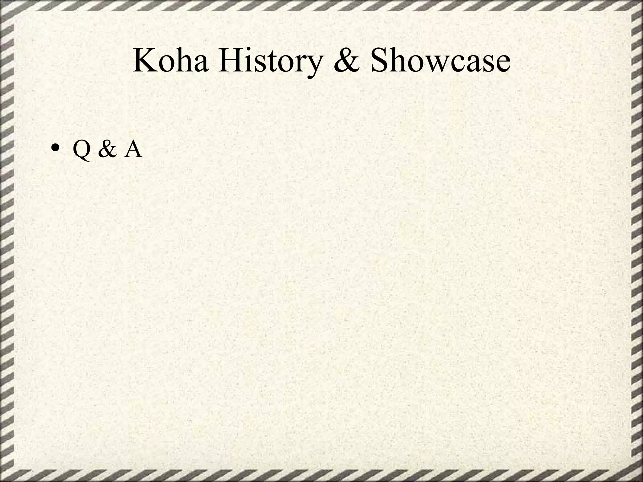 What is OSS and Koha | PPT