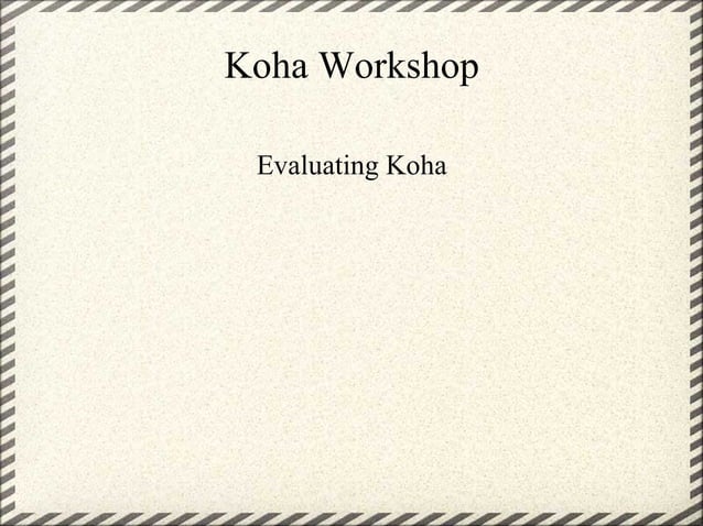 What is OSS and Koha | PPT