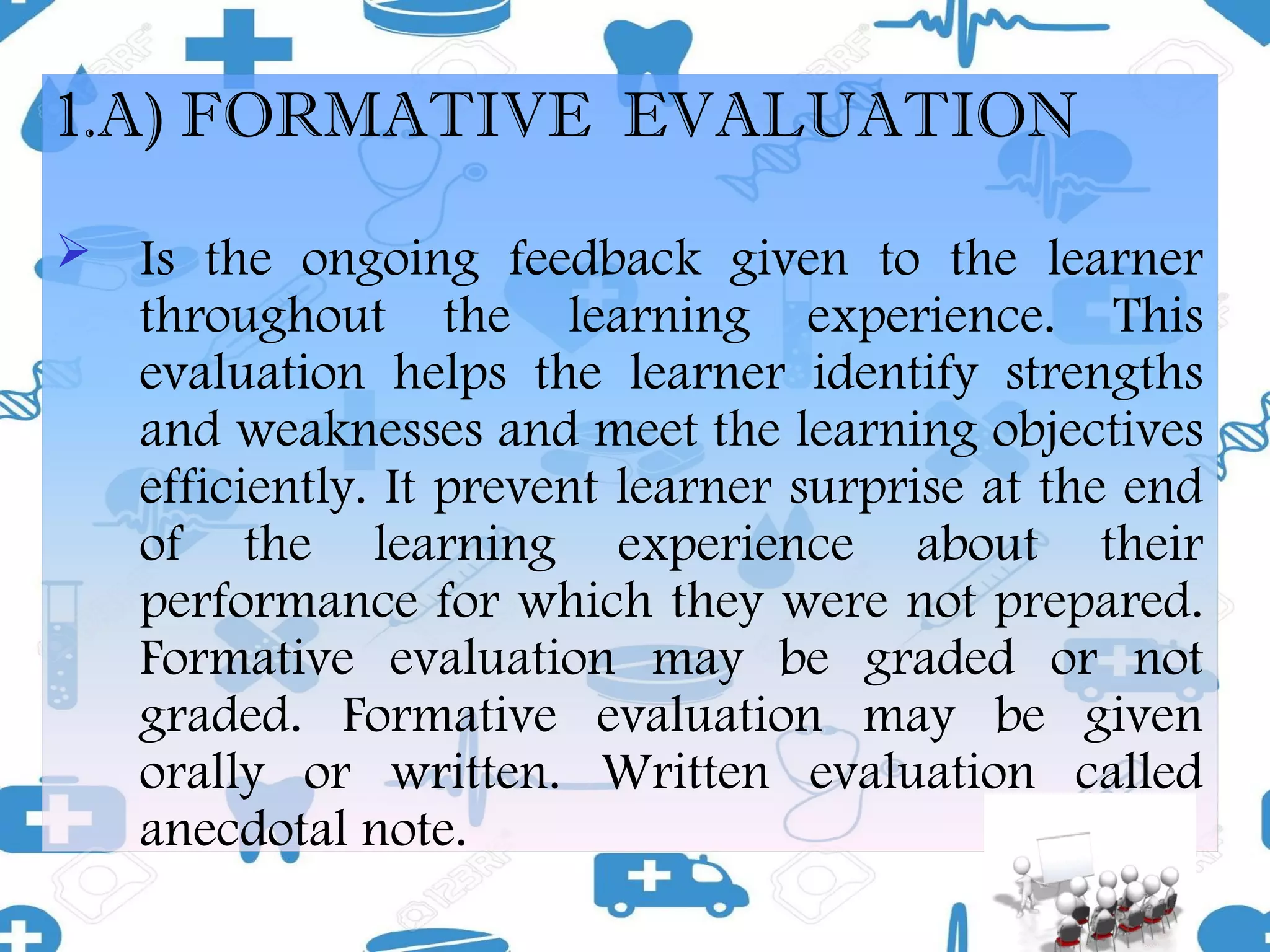 Evaluating learner progress | PPT