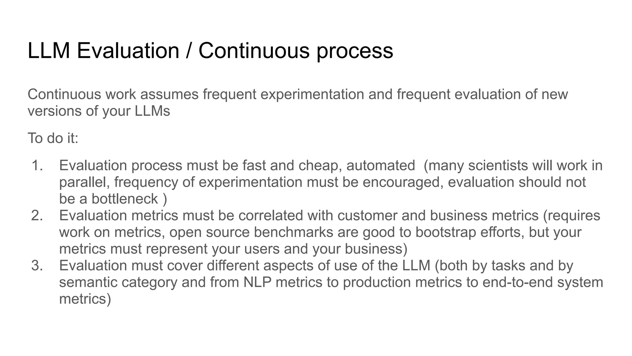 Evaluating LLM Models for Production Systems Methods and Practices - | PDF