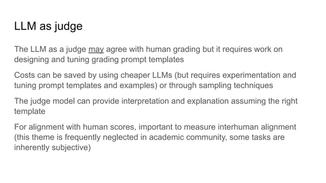 Evaluating LLM Models for Production Systems Methods and Practices - | PDF