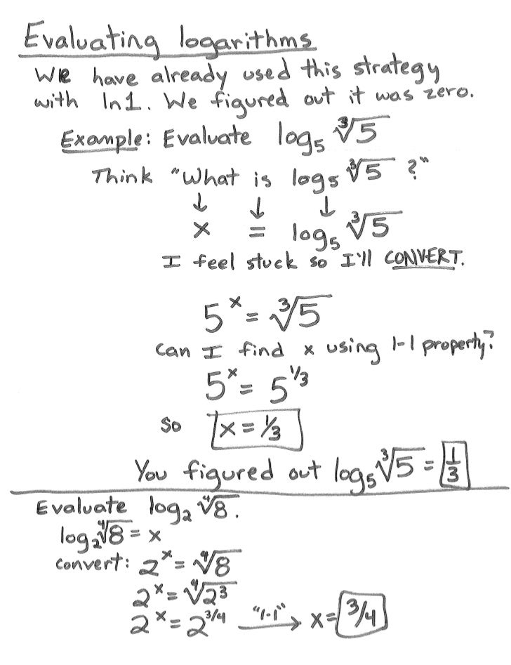 Evaluating Logarithms