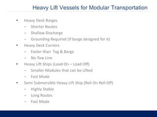 Evaluating logistical challenges of offshore module transportation | PDF