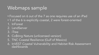 Evaluating map design of ecosystem services models - NACIS 2017 | PPT