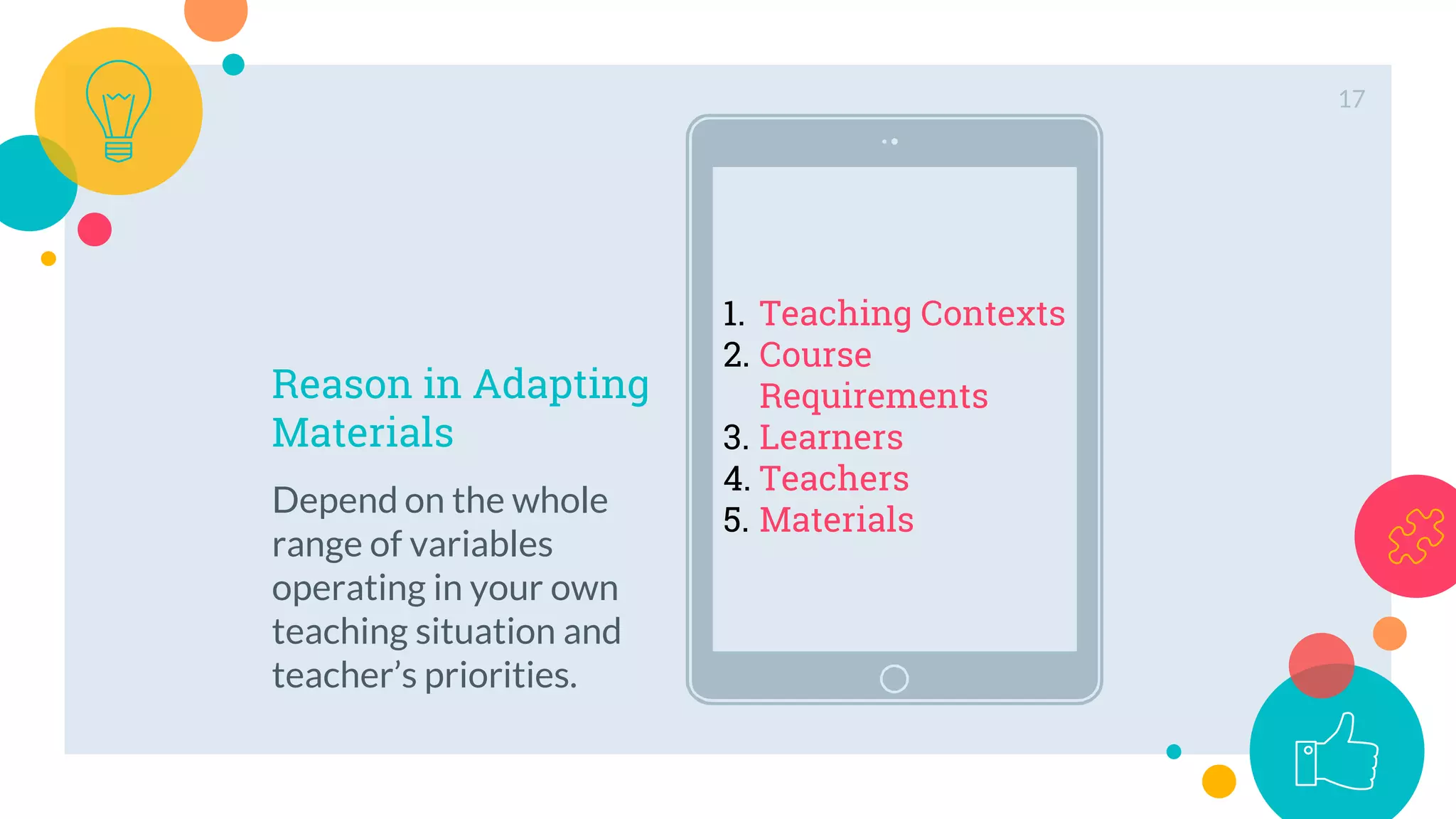 Evaluating and Adapting materials, Technology in ELT | PPTX