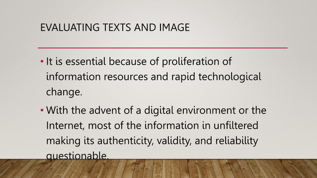 Lesson: Evaluating Message and Image.pptx | Internet for Beginners | Internet