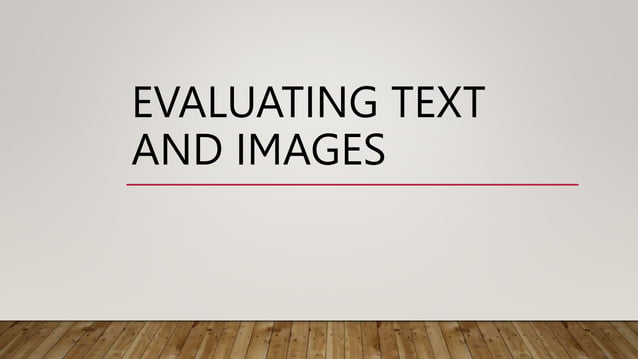 Lesson: Evaluating Message and Image.pptx | Internet for Beginners | Internet