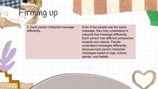 Lesson 5 Evaluating Messages and/or Images of different types of texts ...