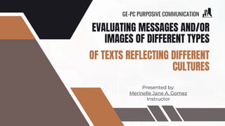 Evaluating messages and images.pptx