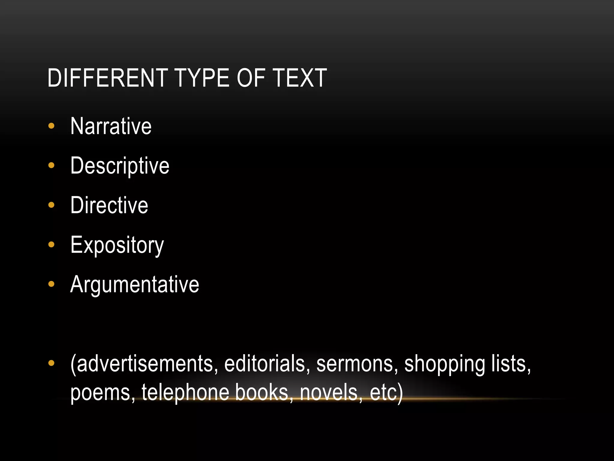 Evaluating messages or images of different types of texts reflecting ...