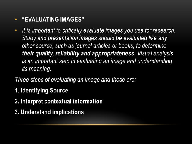 Evaluating messages or images of different types of texts reflecting ...