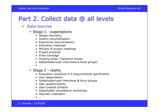 Evaluating Mobile Learning | PPT