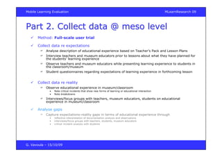 Evaluating Mobile Learning | PPT