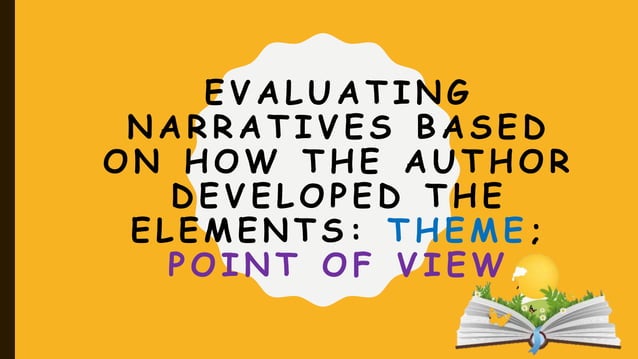 Evaluating Narratives Based on How the Author Developed.pptx | Fiction ...