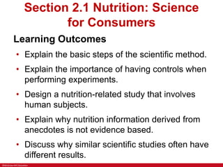 Chapter 2 Evaluating Nutrition Information | PPTX