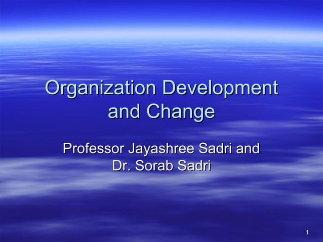 Evaluating OD and change interventions | PPT