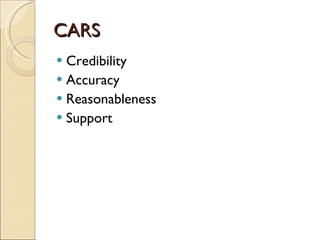 Evaluating Online Sources | PPT