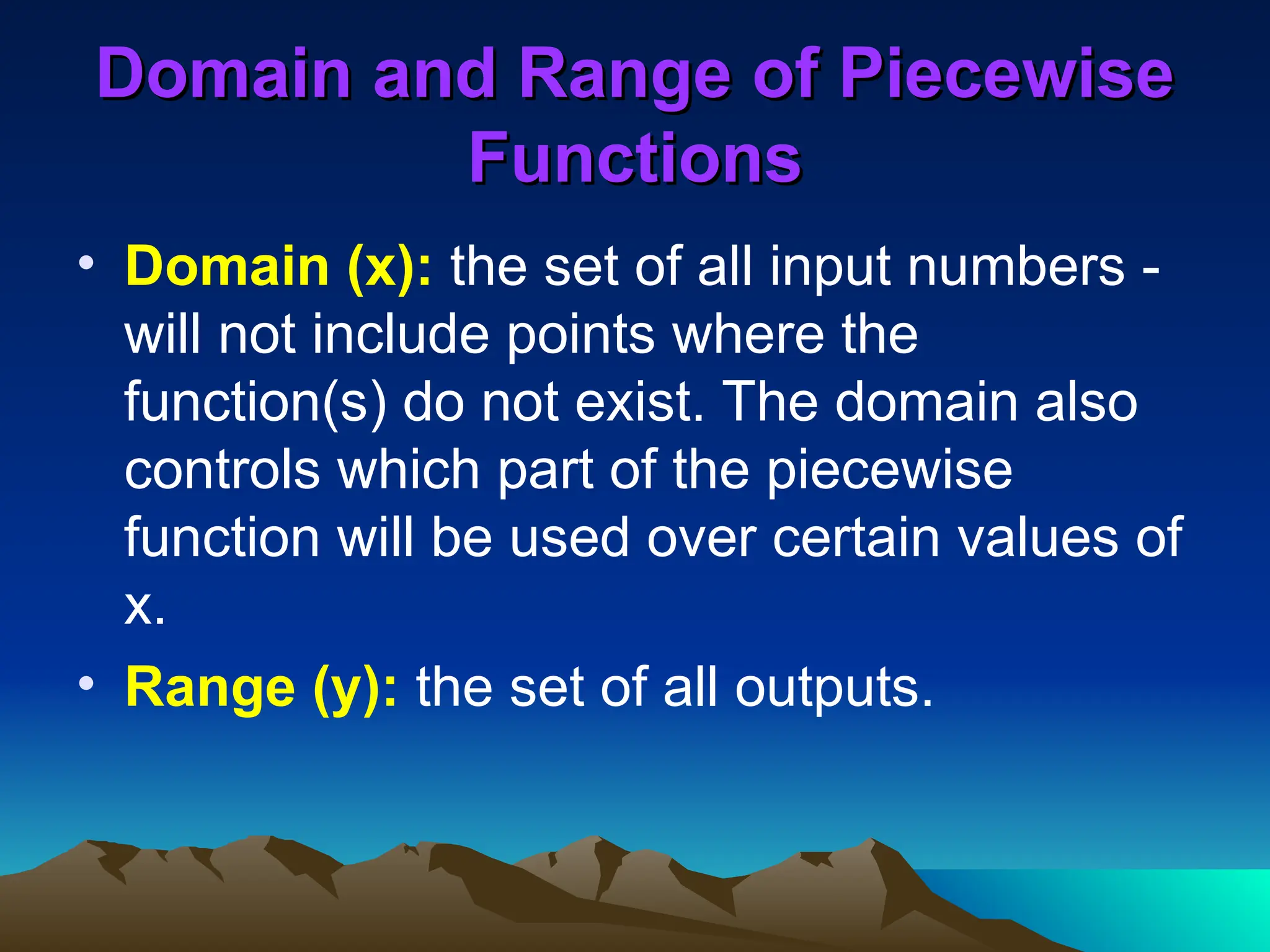 Evaluating Piecewise Functions General Mathematics.ppt