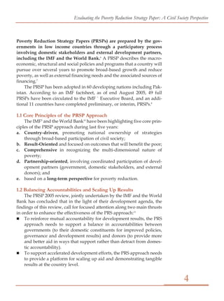 Evaluating poverty reduction strategy paper a civil society perspective ...
