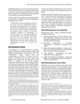 Evaluating Project Success | PDF