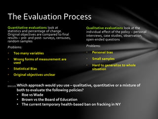 Evaluating public policies | PPT