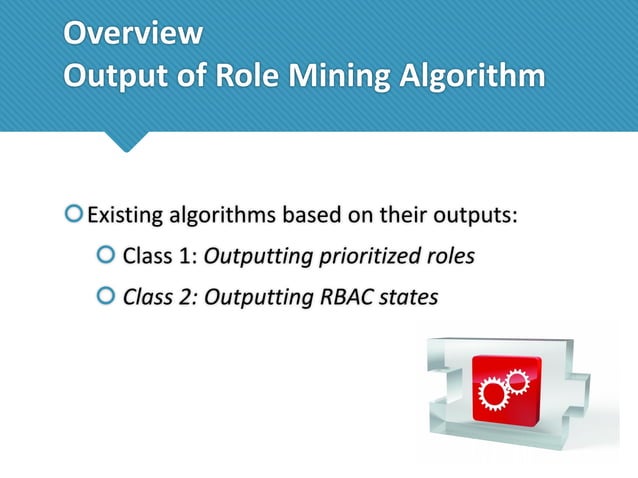 Evaluating Role Mining Algorithms | PPT Evaluating Role Mining Algorithms | PPT