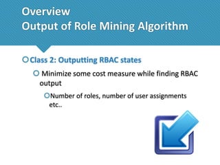 Evaluating Role Mining Algorithms | PDF