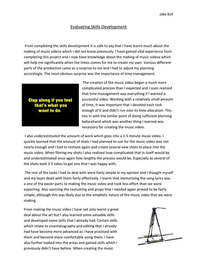 Evaluating skills development | PDF