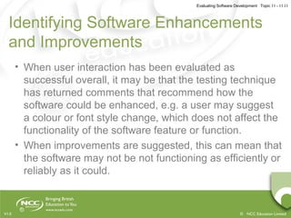 Evaluating software development | PPT
