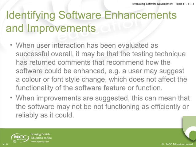 Evaluating software development | PPT