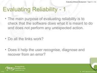 Evaluating software development | PPT