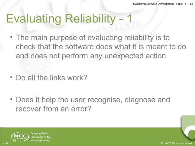Evaluating software development | PPT