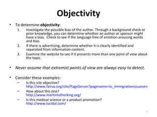 Evaluating sources | PPT