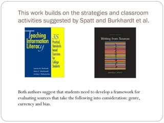 Evaluating sources | PPT