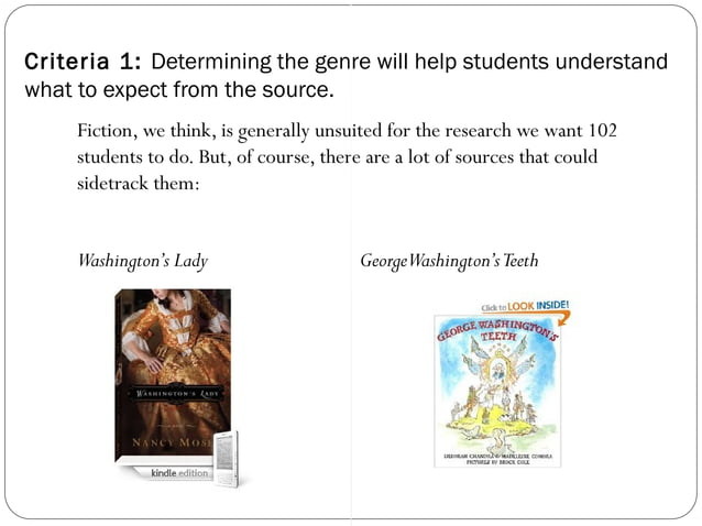 Evaluating sources | PPT