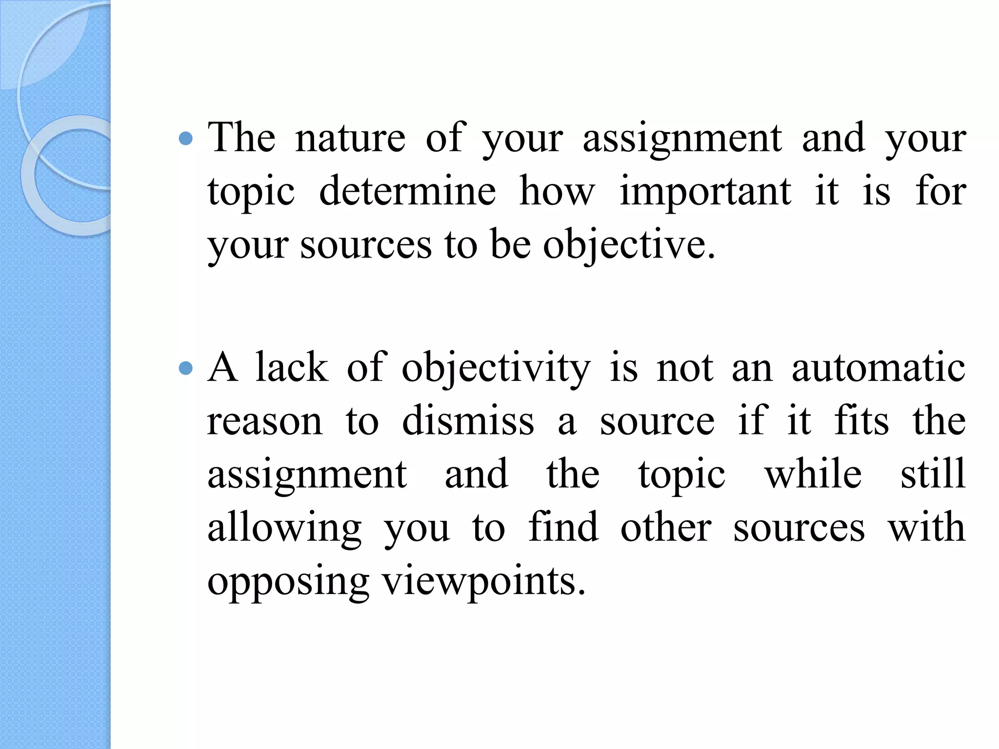 Evaluating sources | PPTX