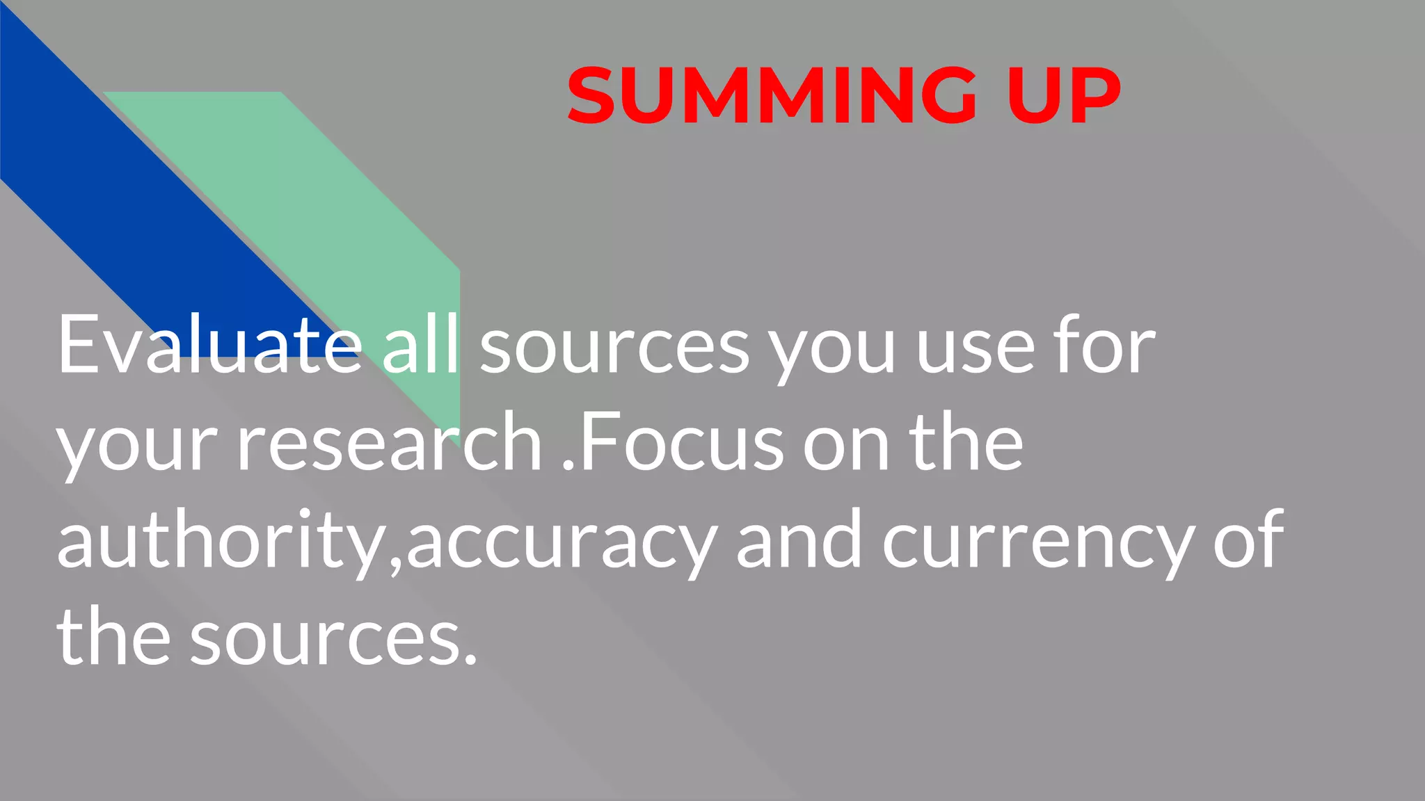 Evaluating sources | PPT