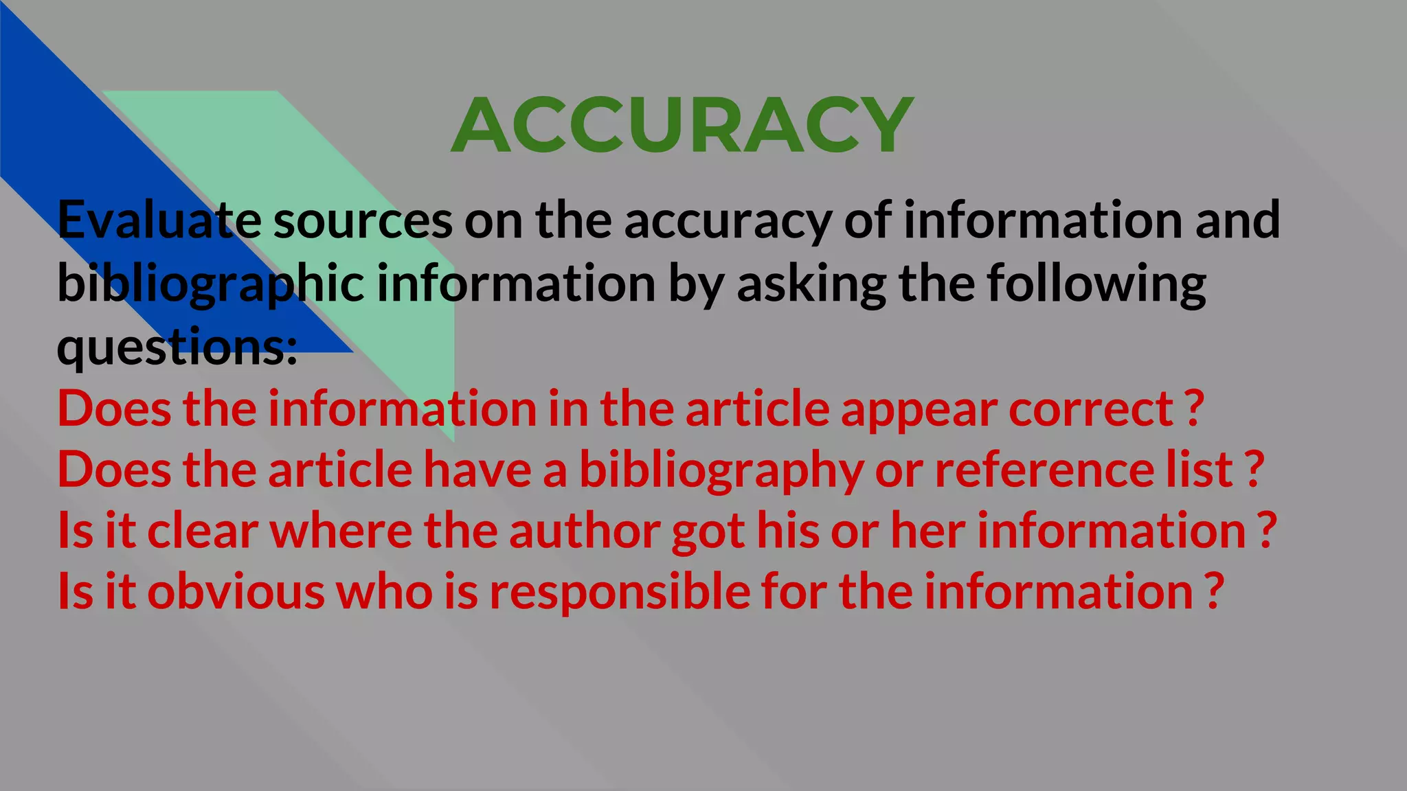 Evaluating sources | PPT