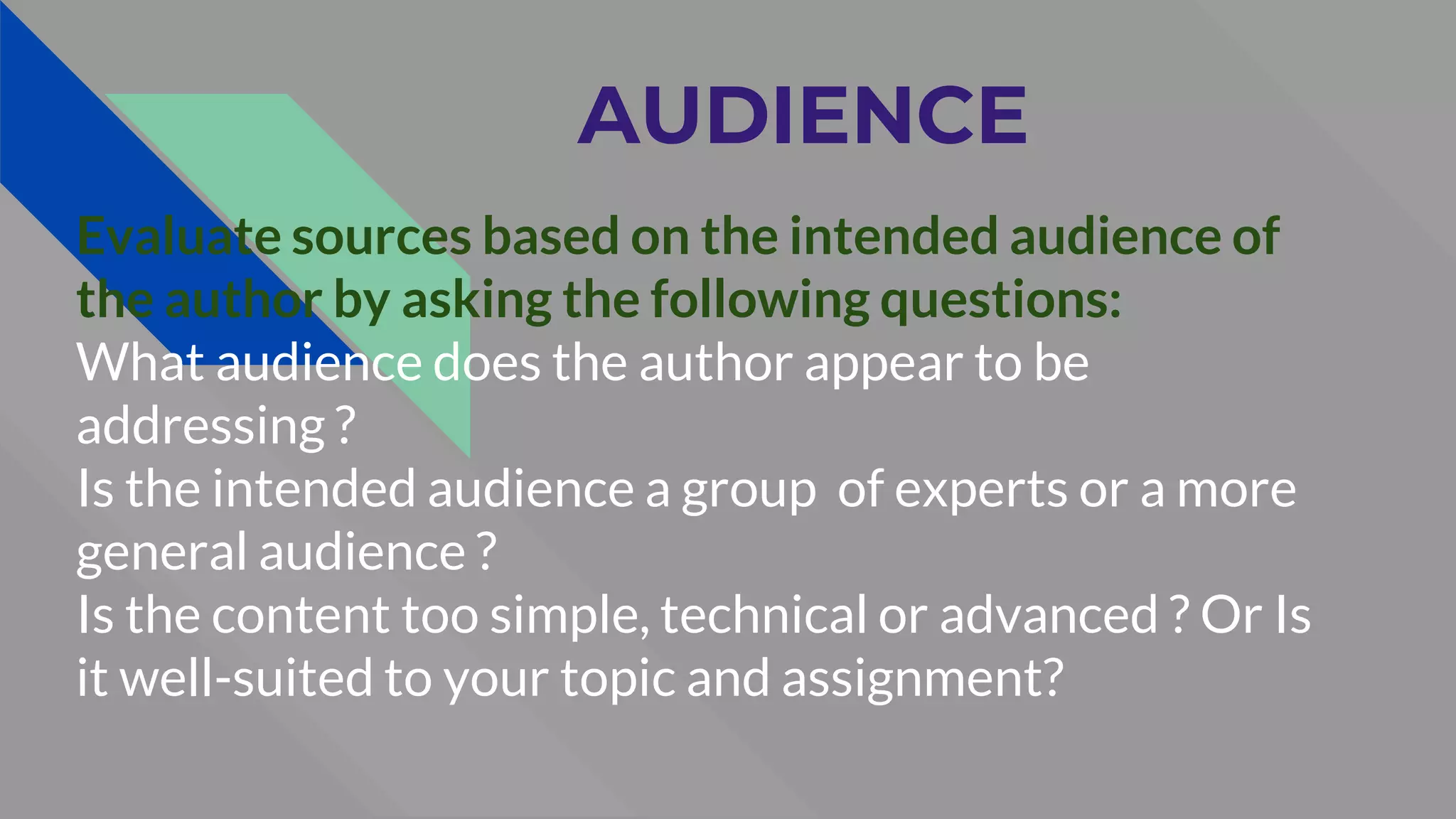 Evaluating sources | PPT