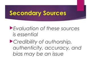 Evaluating Sources' Reliability | PPT