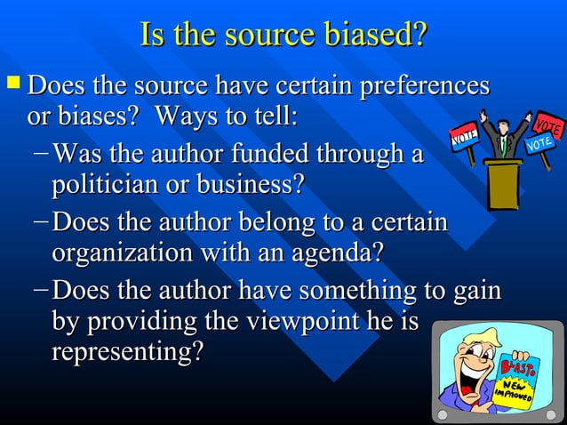 Evaluating sources of information | PPT