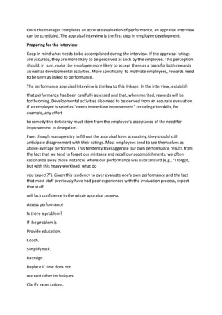 Evaluating Staff performance.docx evaluating staff performance | DOCX