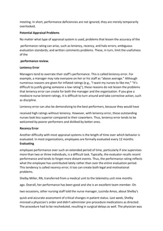 Evaluating Staff performance.docx evaluating staff performance | DOCX