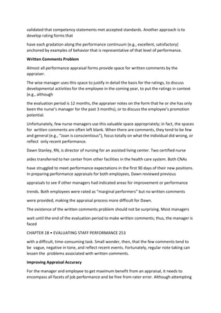 Evaluating Staff performance.docx evaluating staff performance | PDF