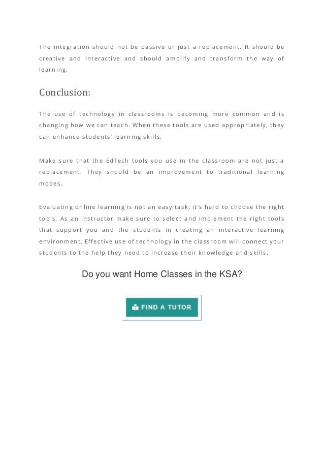 Evaluating Technology Use in the Classroom.pdf | Education industry ...