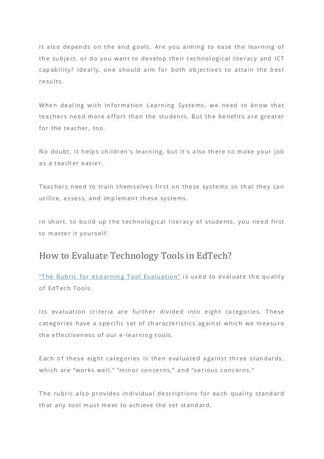 Evaluating Technology Use in the Classroom.pdf | Education industry ...